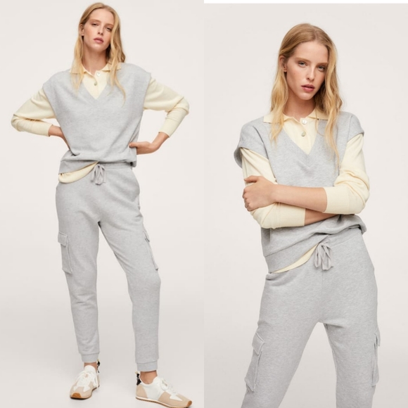 Mango | Pants & Jumpsuits | Mango Vest Joggers Set | Poshmark